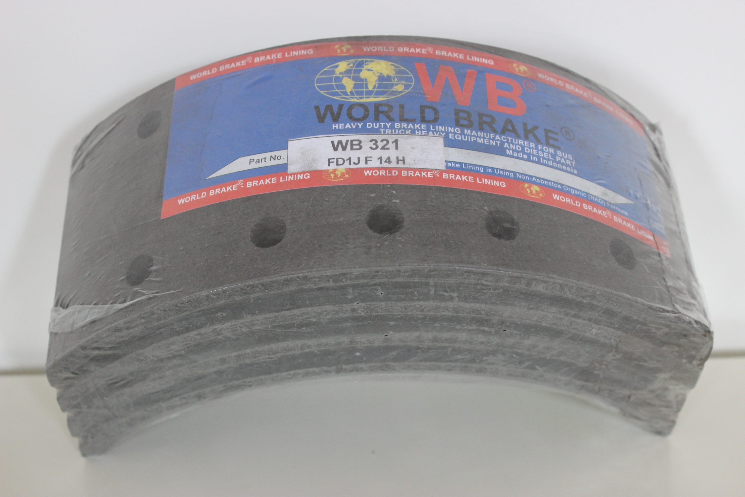 World Brake - Front Ranger Brake Lining Set - Suits Hino FD1J FD2J FC3J ...