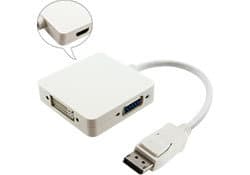 Comsol 20cm DisplayPort Male to VGA / DVI / HDMI Adapter - SKS ...