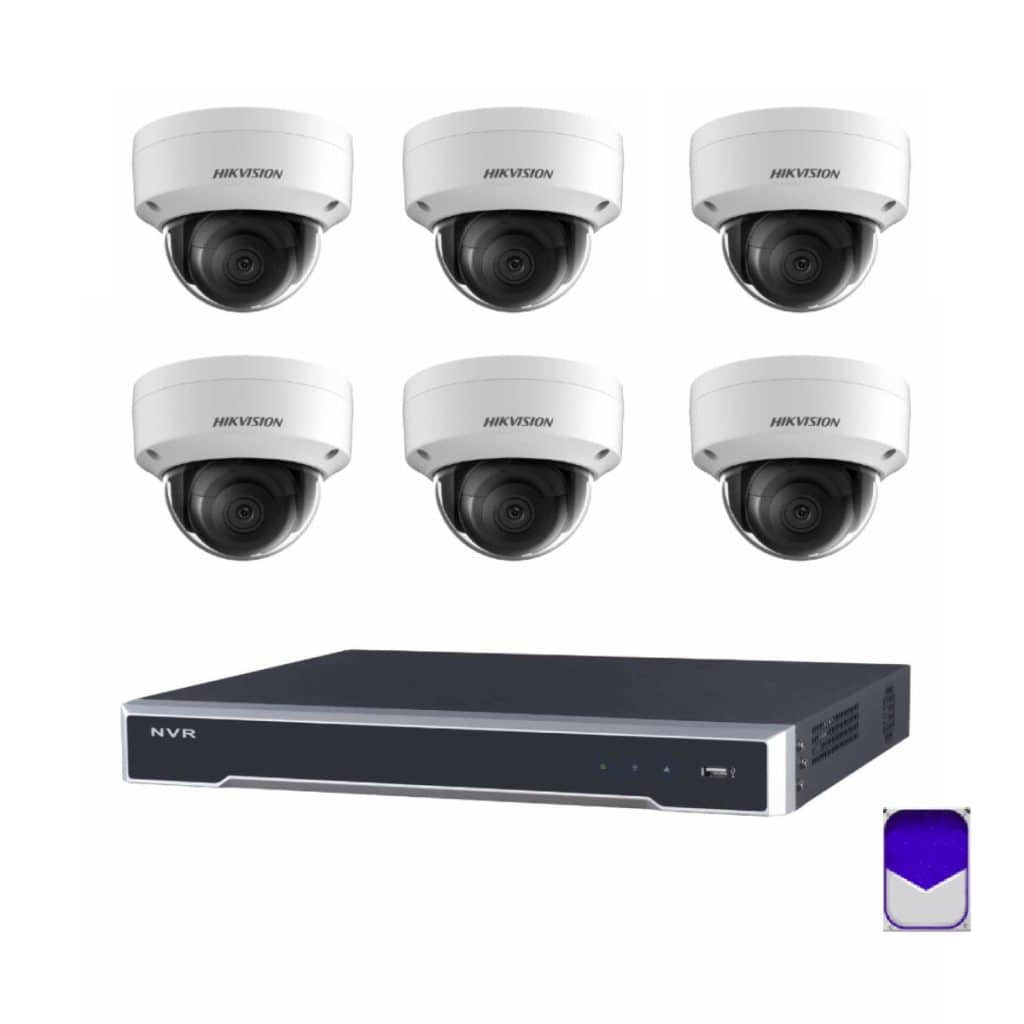 HikVision - 6MP 8Ch CCTV Security Kit - 8 Channel 4K 8 PoE 2 x HDD Bays ...